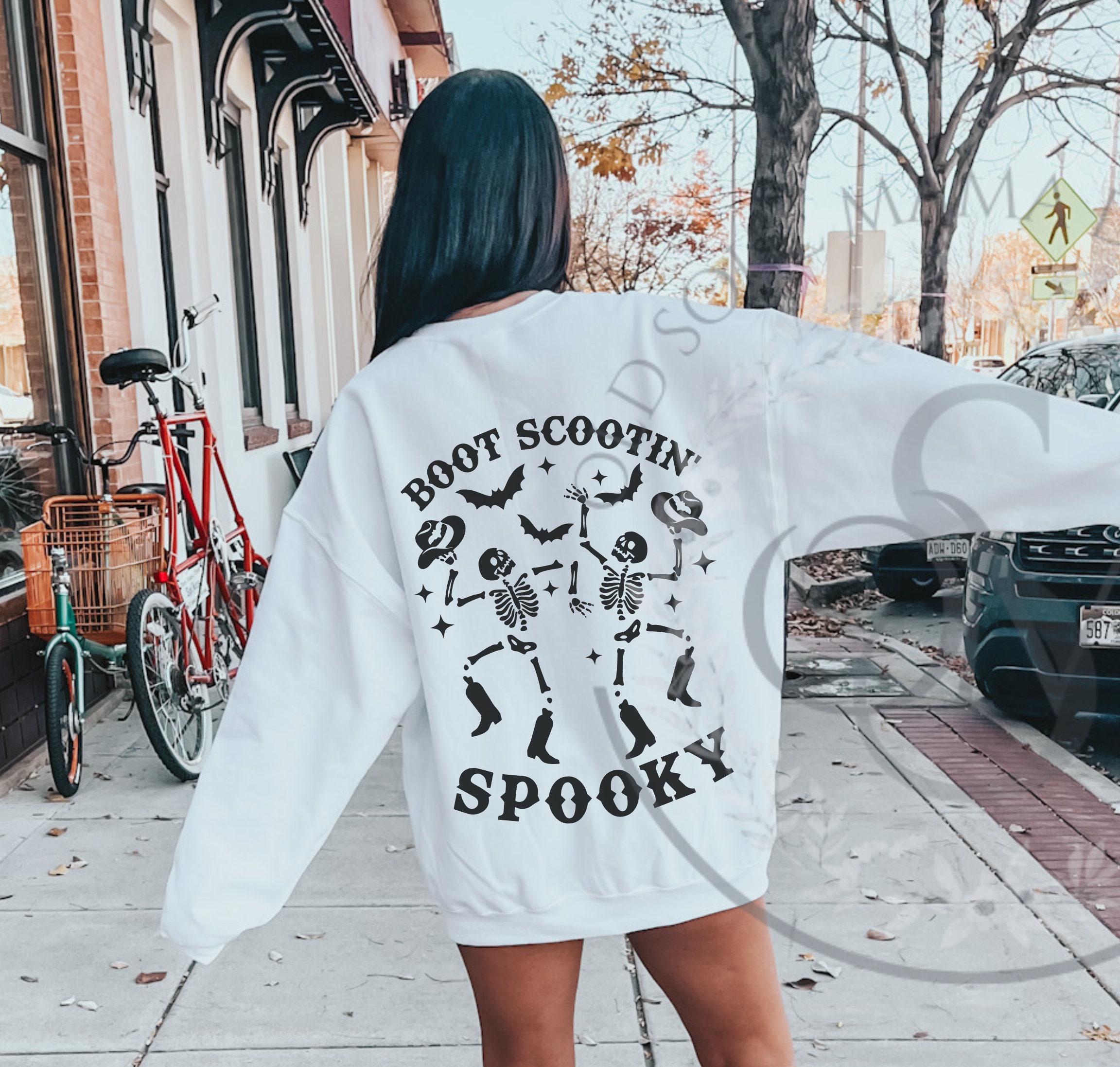 Boot Scootin Spooky SVG PNG, Dancing Skeleton Svg, Halloween Shirt Svg ...