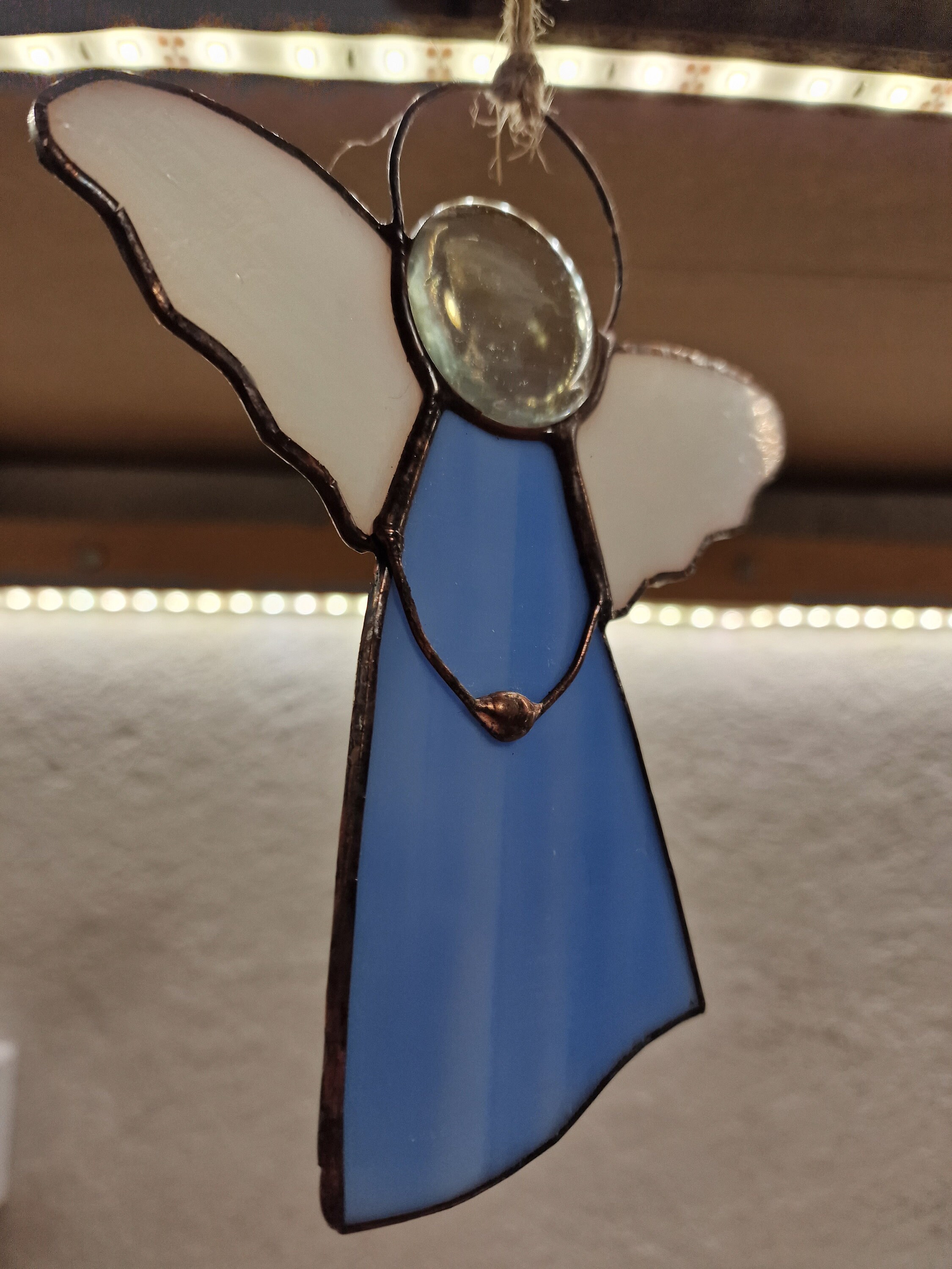 Handmade Angel Guardian Angel Stained Glass Suncatcher Window Hangings ...