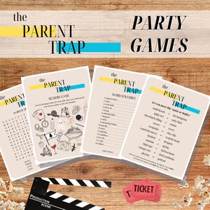 The Parent Trap Party Pack | Editable Printable Party Games | Movie ...