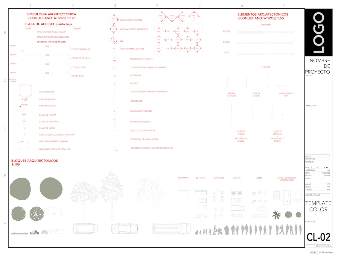 Autocad Design Template - Etsy