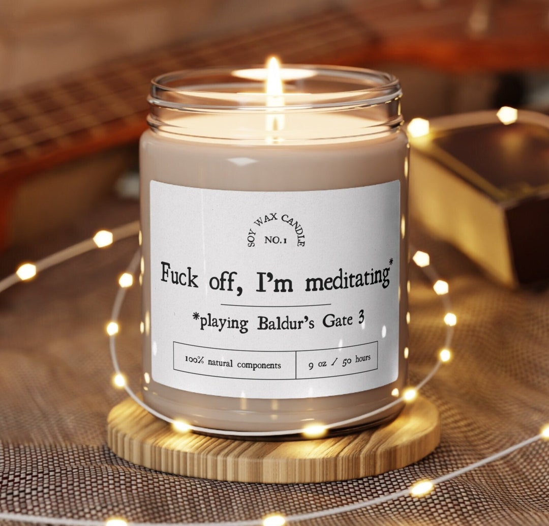 Baldurs Gate 3 Gift, Funny BG3 Candle, BG3 Gift, Scented Soy Candle ...