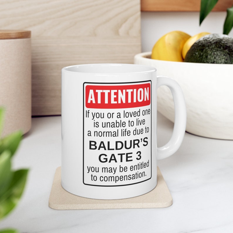BG3 Mug Funny Baldur's Gate 3 Gift for BG3 Fans DND Mug - Etsy