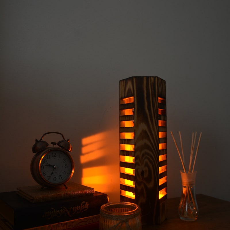 Handmade Wood Lamp - Etsy