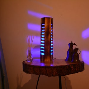 Home Decor - Led Light – Wood Lamp - Nostalgic Furniture - Brown Lamp ...