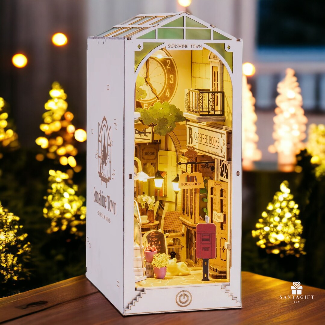 Sunshine Town Book Nook Kit DIY Miniature Diorama for - Etsy