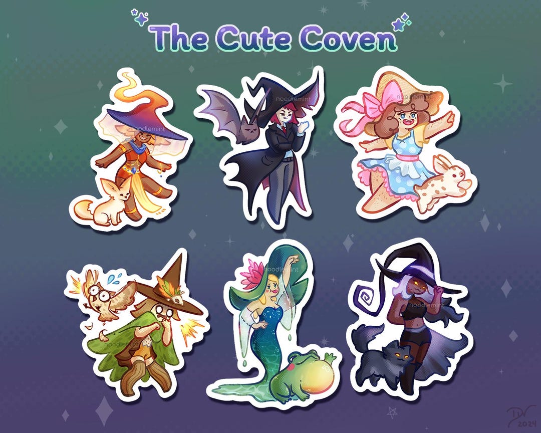 The Cute Coven || Cute Witch Characters and Familiars, Fennec Fox ...