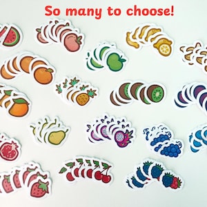 Froot Basket - Vinyl || Cute Rainbow Fruit Sticker Pack, Die-cut Fruit ...