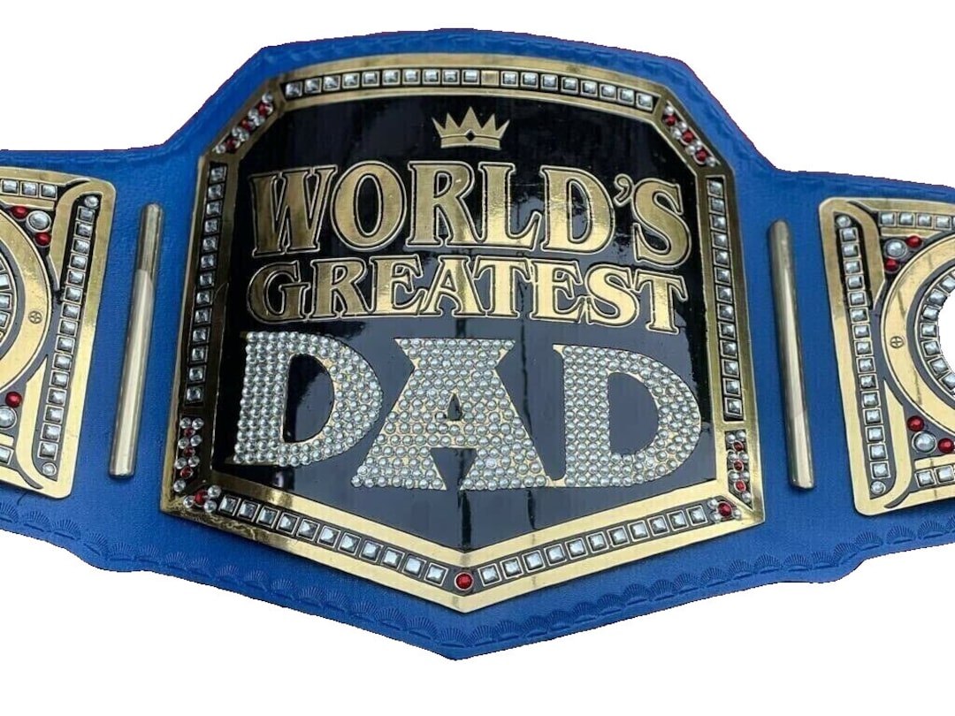World Greatest Dad Championship Belt, Best Dad Belt, Gift for Dad ...