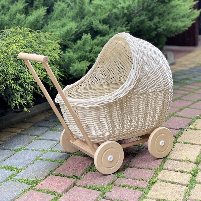 Wicker Doll Pram - Etsy