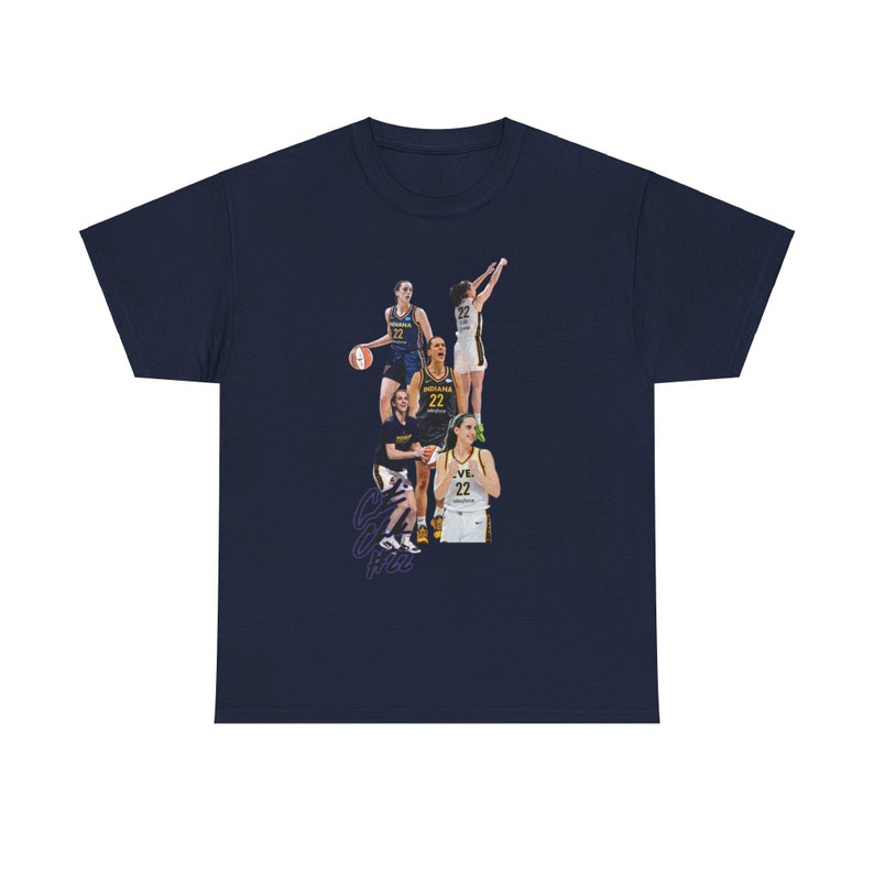 Caitlin Clark Collage Signature Tshirt WNBA, Basketball, Indiana Fever ...