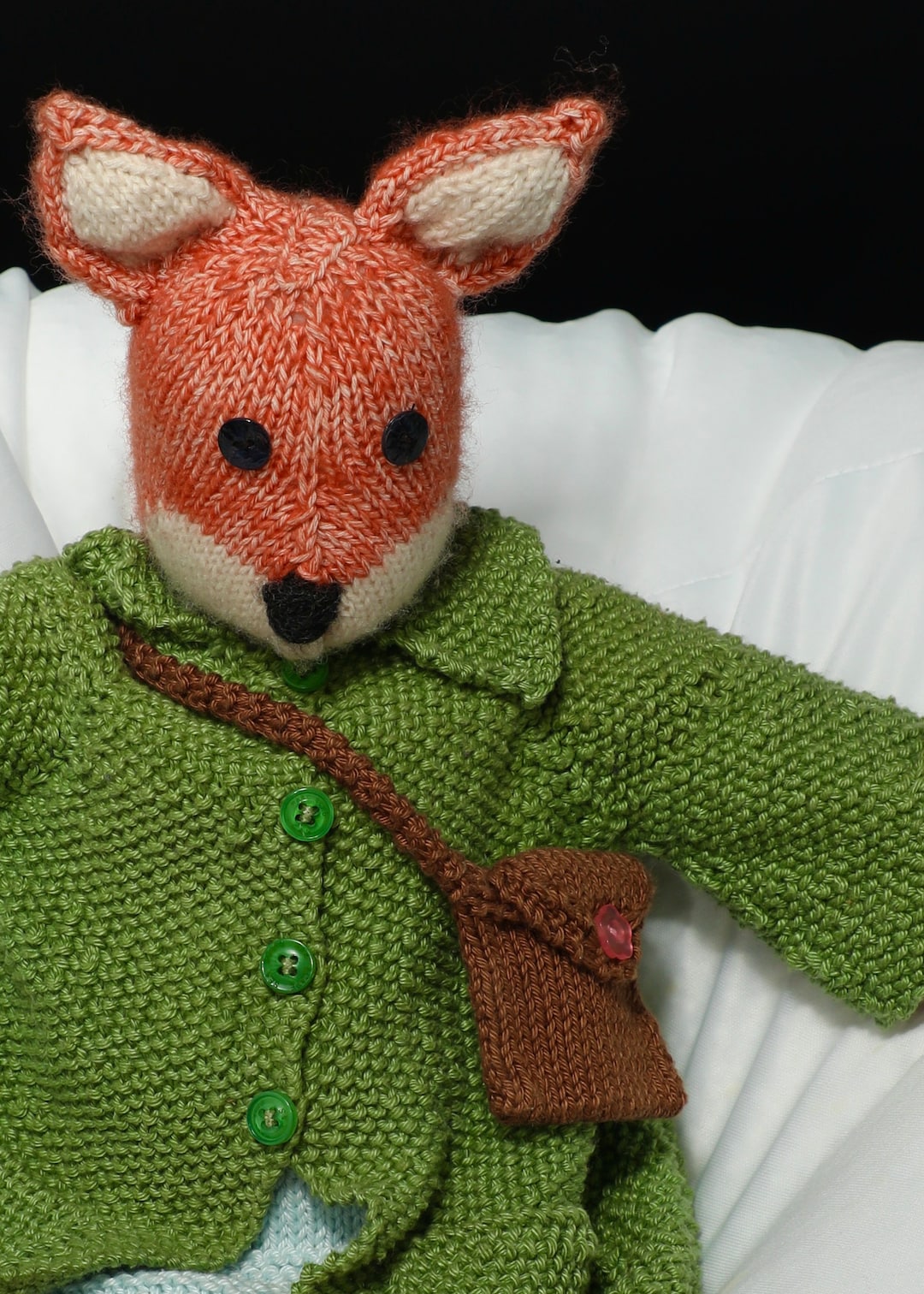 Hand Knitted Fox - Etsy