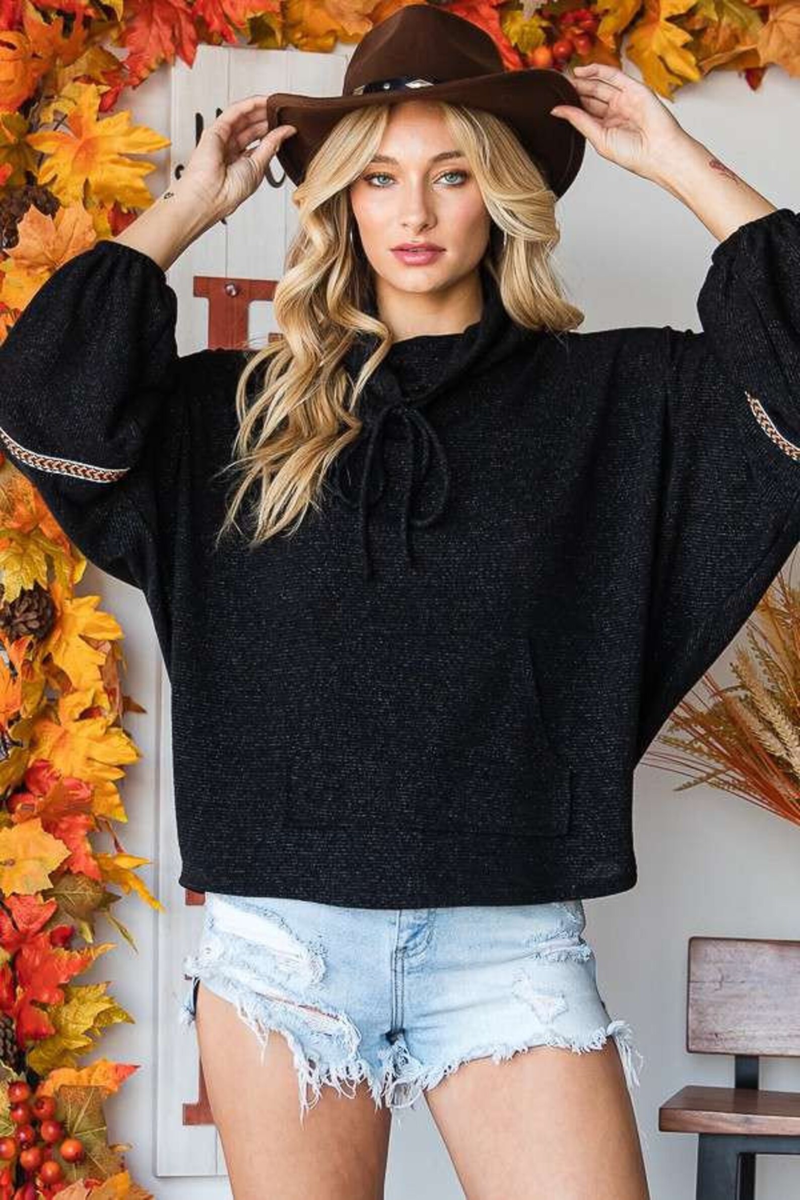 Solid Rulex Cowl Neck Oversize Top - Etsy