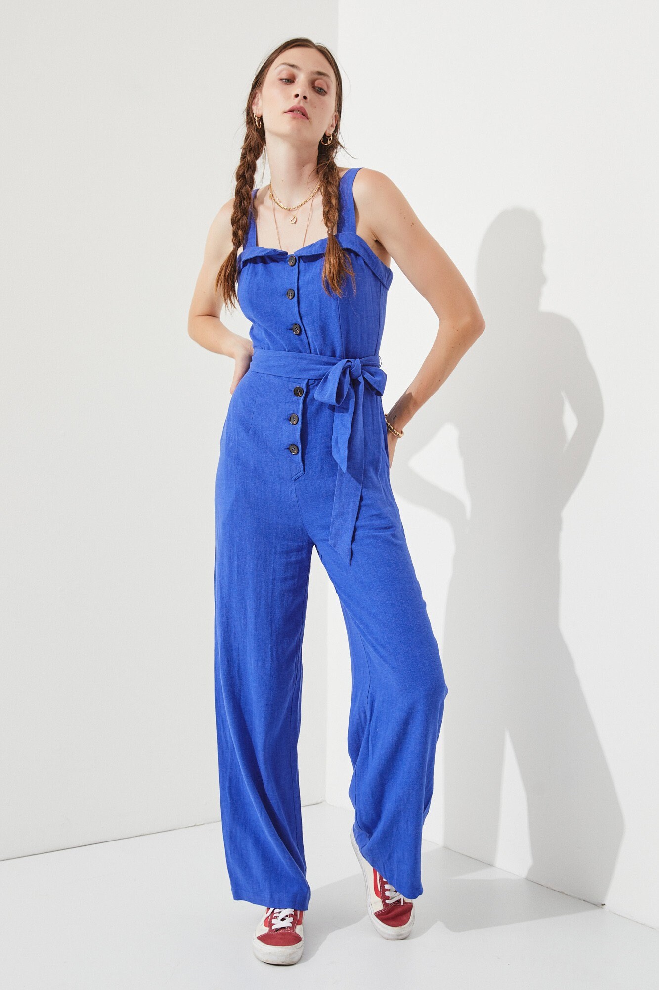 Sleeveless Button Down Jumpsuit - Etsy