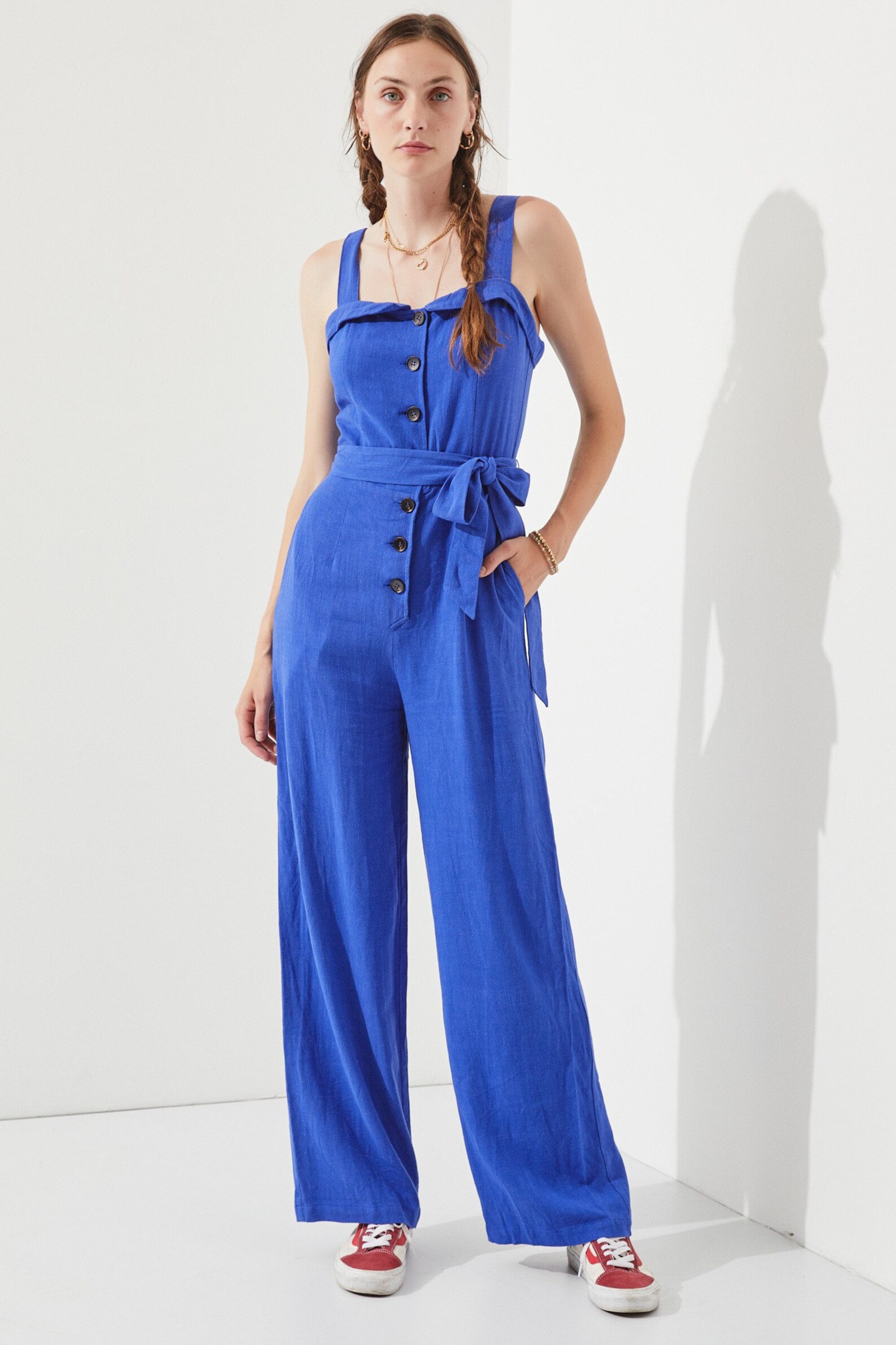 Sleeveless Button Down Jumpsuit - Etsy