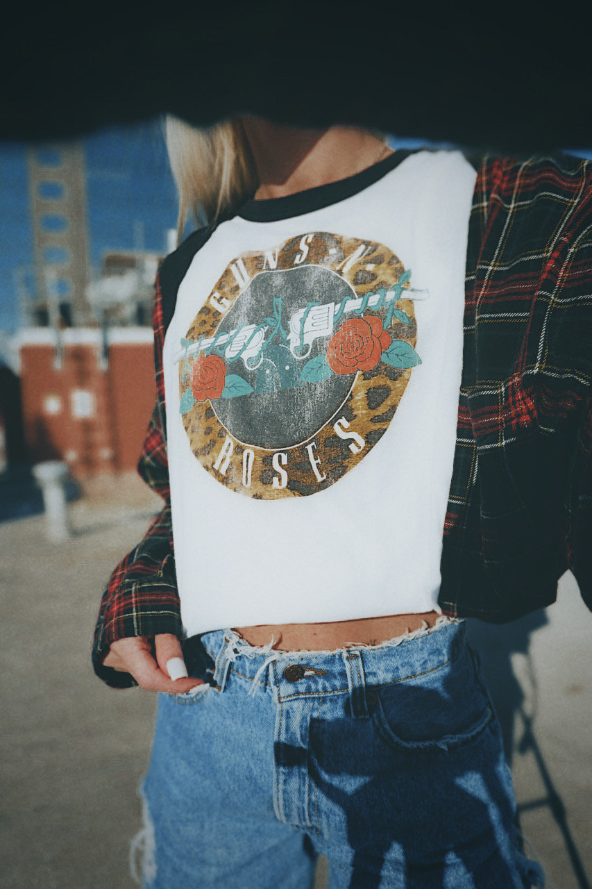Guns N Roses Flannel Top - Etsy
