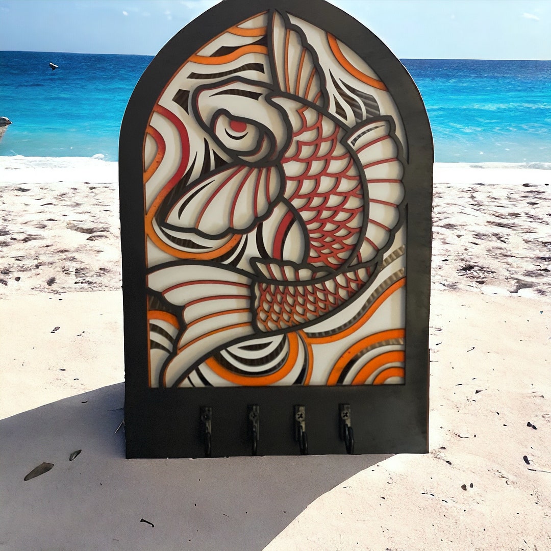 Koi Fish Key Holder - Etsy