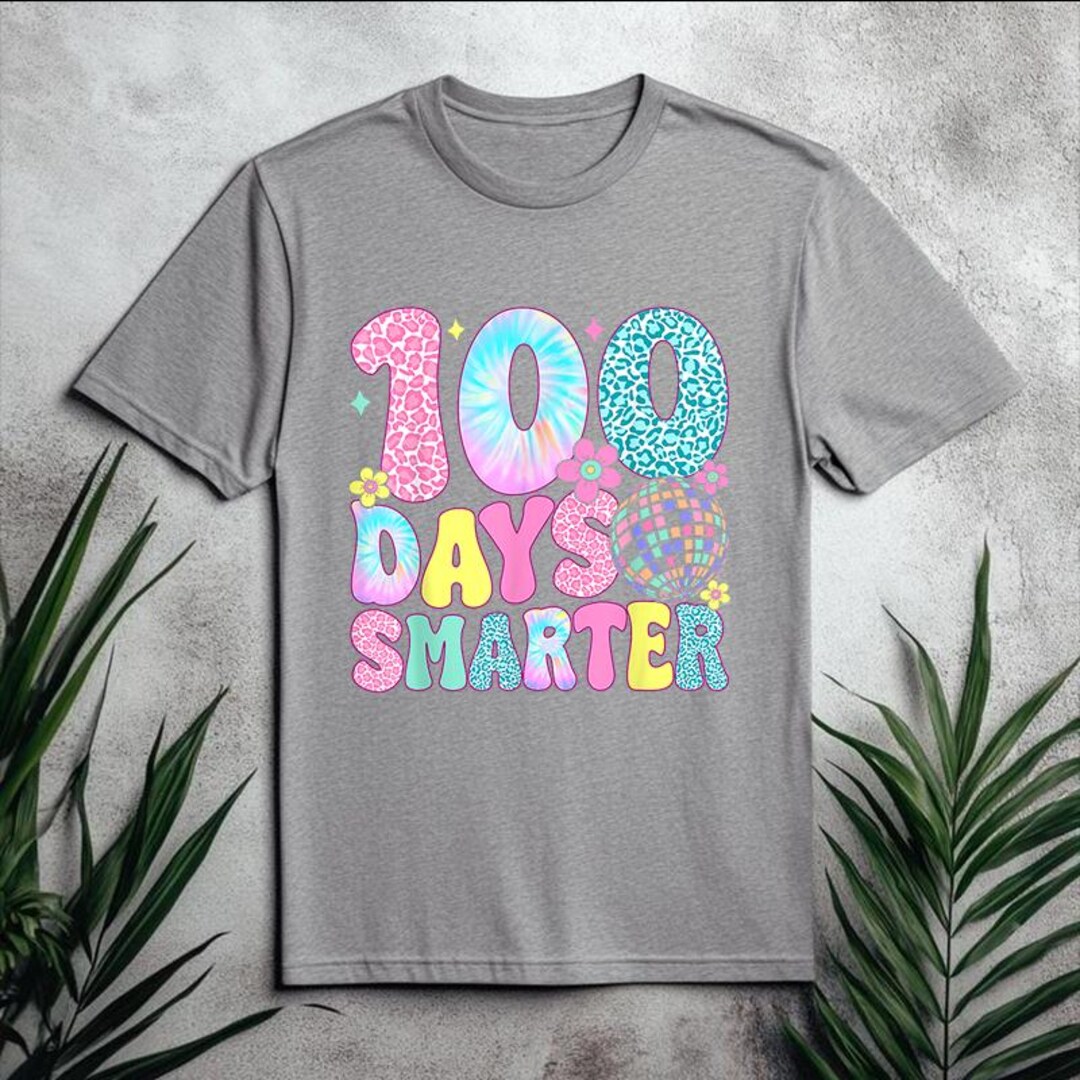 100 Day of School Png, 100 Day Smarter Png, Colorful 100 Day of School ...