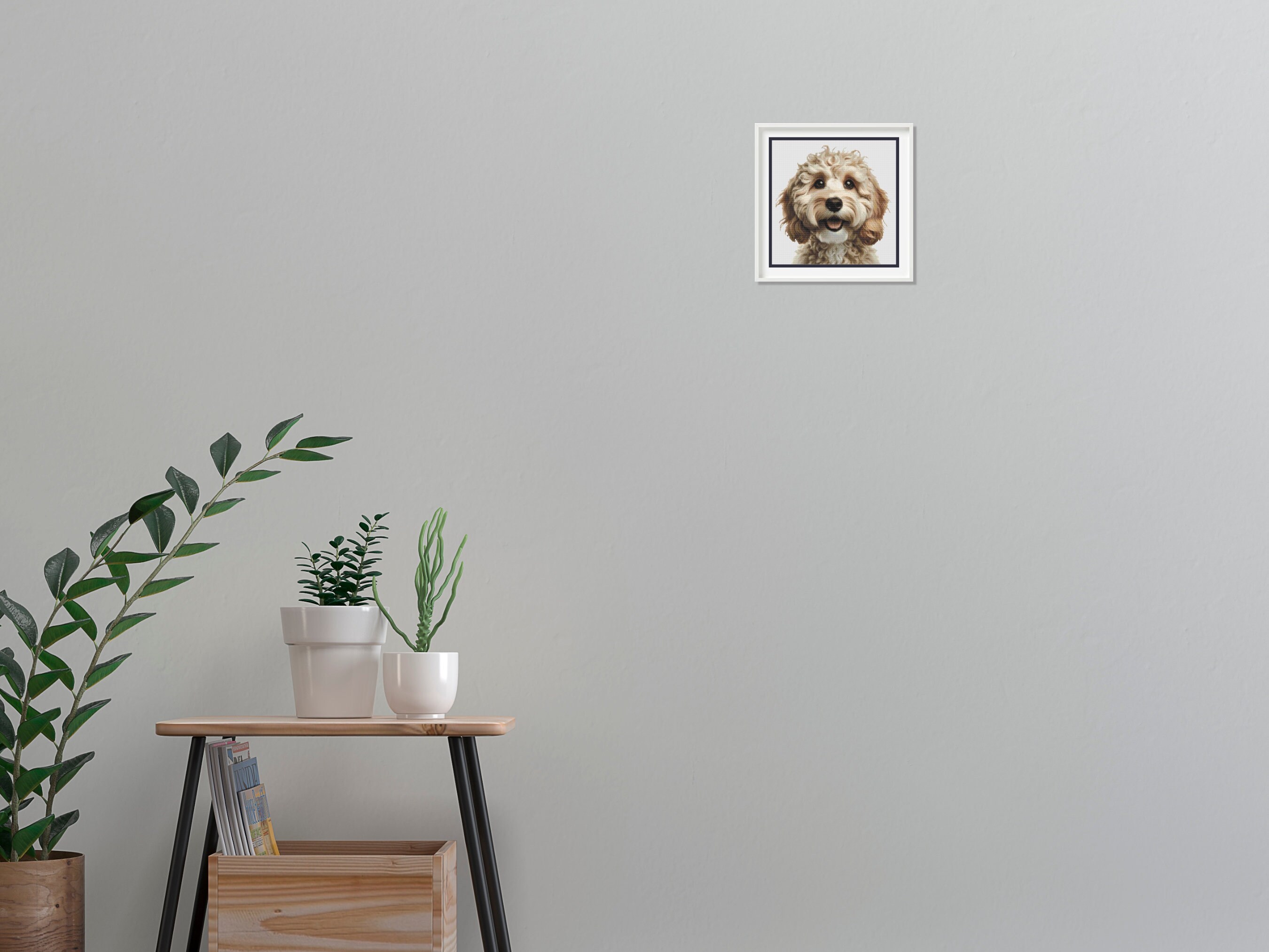 Cockapoo Cross Stitch Pattern, Dog Portrait Design, Instant PDF ...