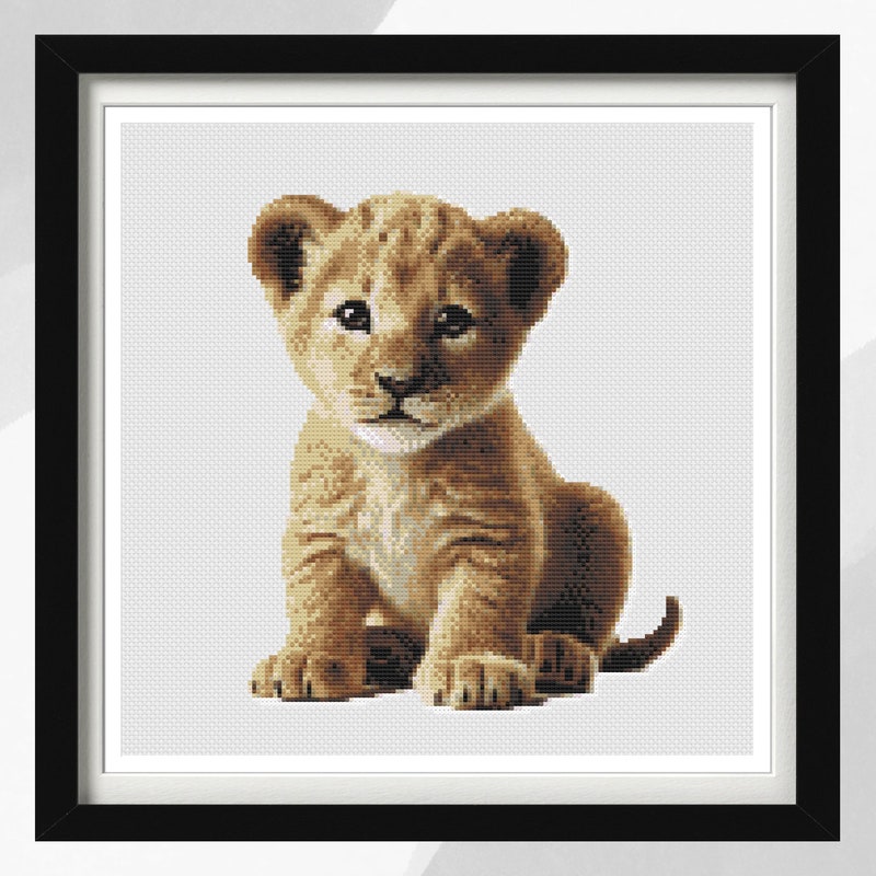 Lion Cross Stitch - Etsy