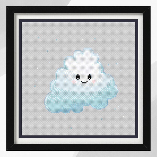 Cloud Cross Stitch Pattern - Etsy