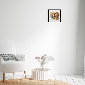 Cockapoo Cross Stitch Design Pattern, Watercolor Dog Portrait, Instant ...