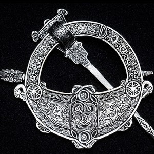 Solid Silver Tara Brooch - Etsy