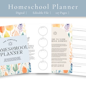The Complete Home School Planner Digital Product 127 Pages Printable ...