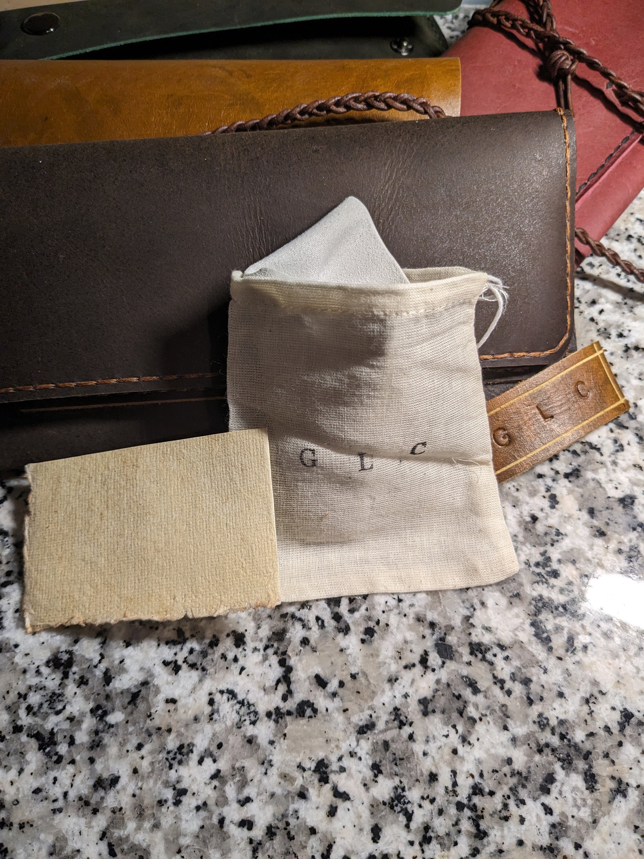 Leather Utility Pouch Large Personalized Handmade in New Hampshire ...