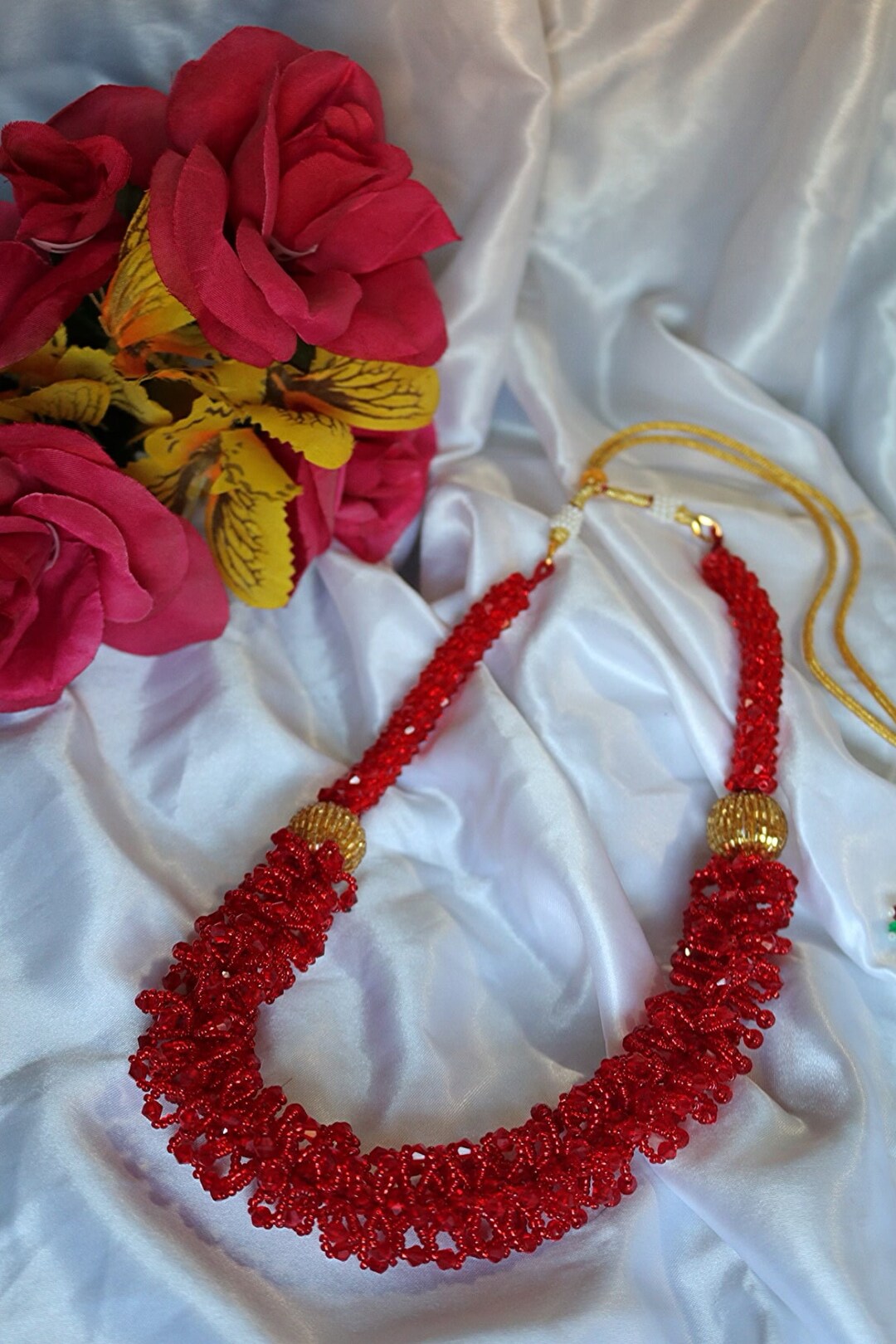Shramya Handmade Nepali Traditional Beaded Necklace - Etsy