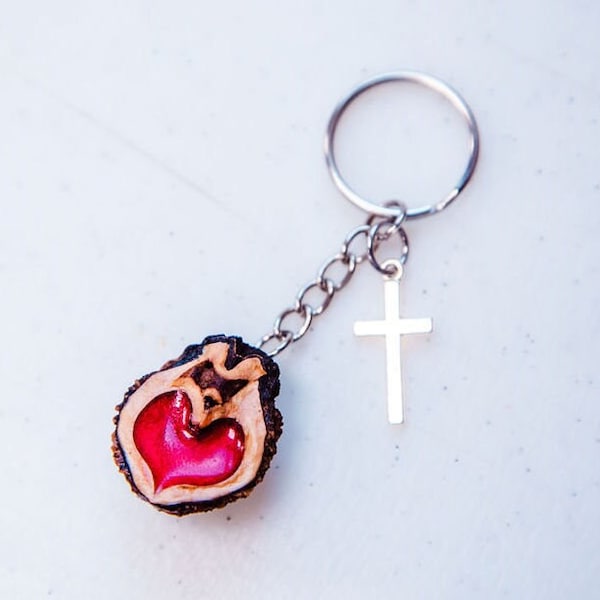 Heart Keychain - Etsy