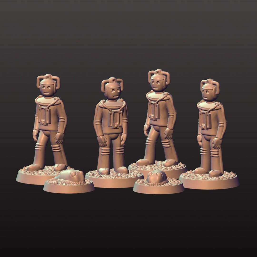Cybermen and Cybermat Miniatures - Etsy UK