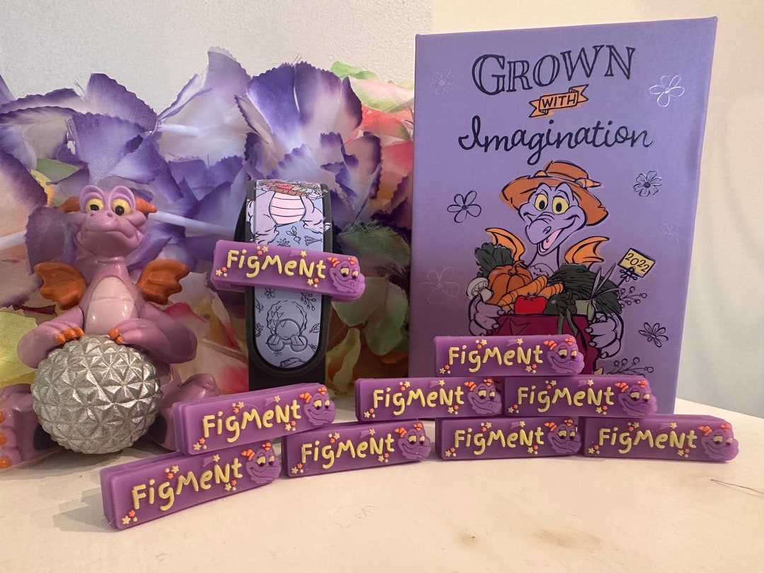 Dark Purple Figment Dragon Disney World Magic Band Slider - Etsy