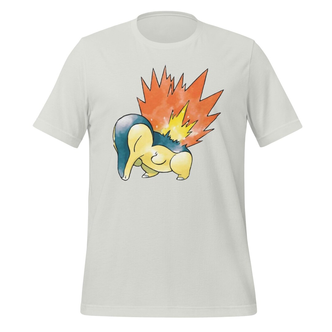 Pokemon Cyndaquil Unisex T-shirt/ Fire Type Pokemon/ Pokepet/ Pokemon ...