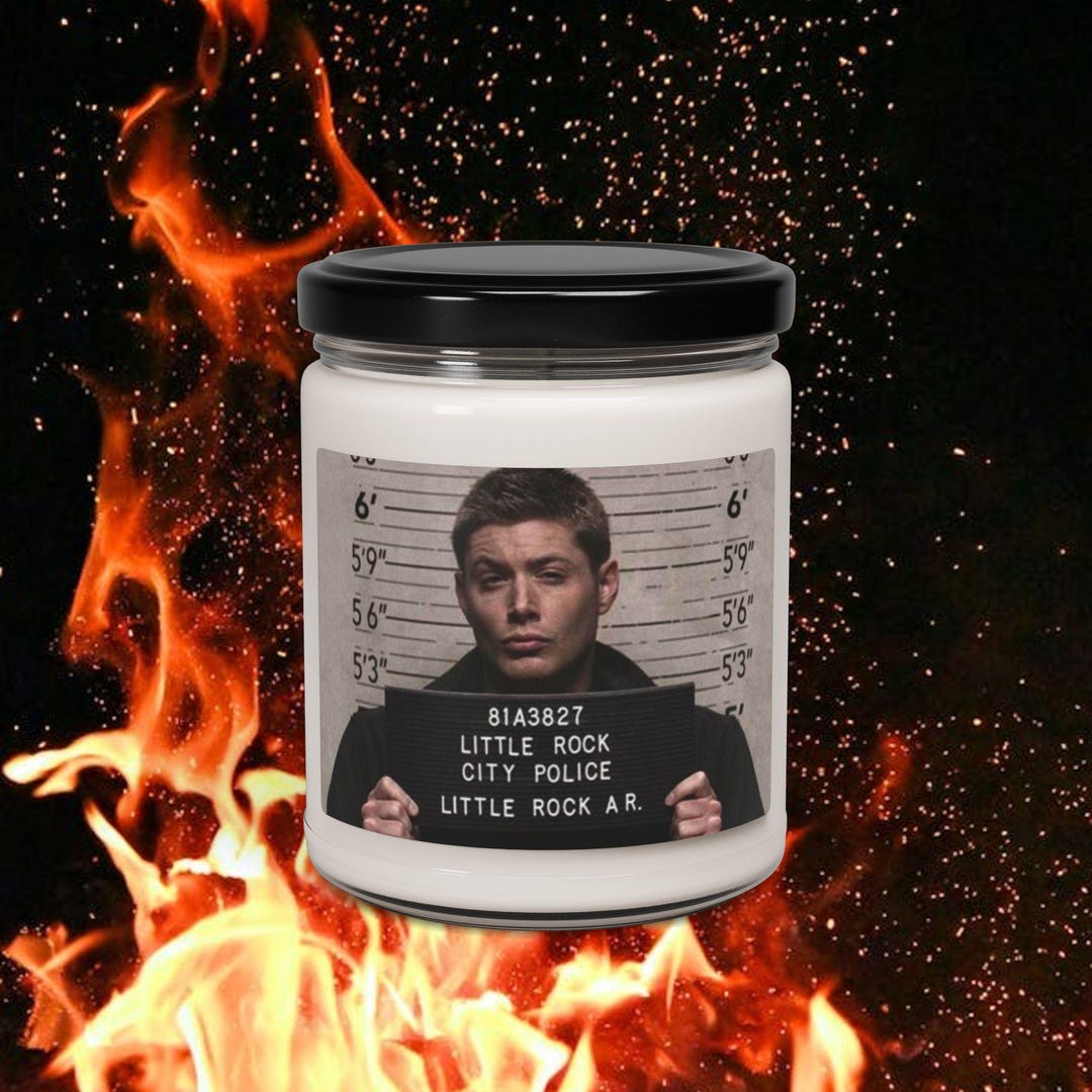 Supernatural Dean Winchester Candle / Jensen Ackles/ SPN Fandom/ Pop ...