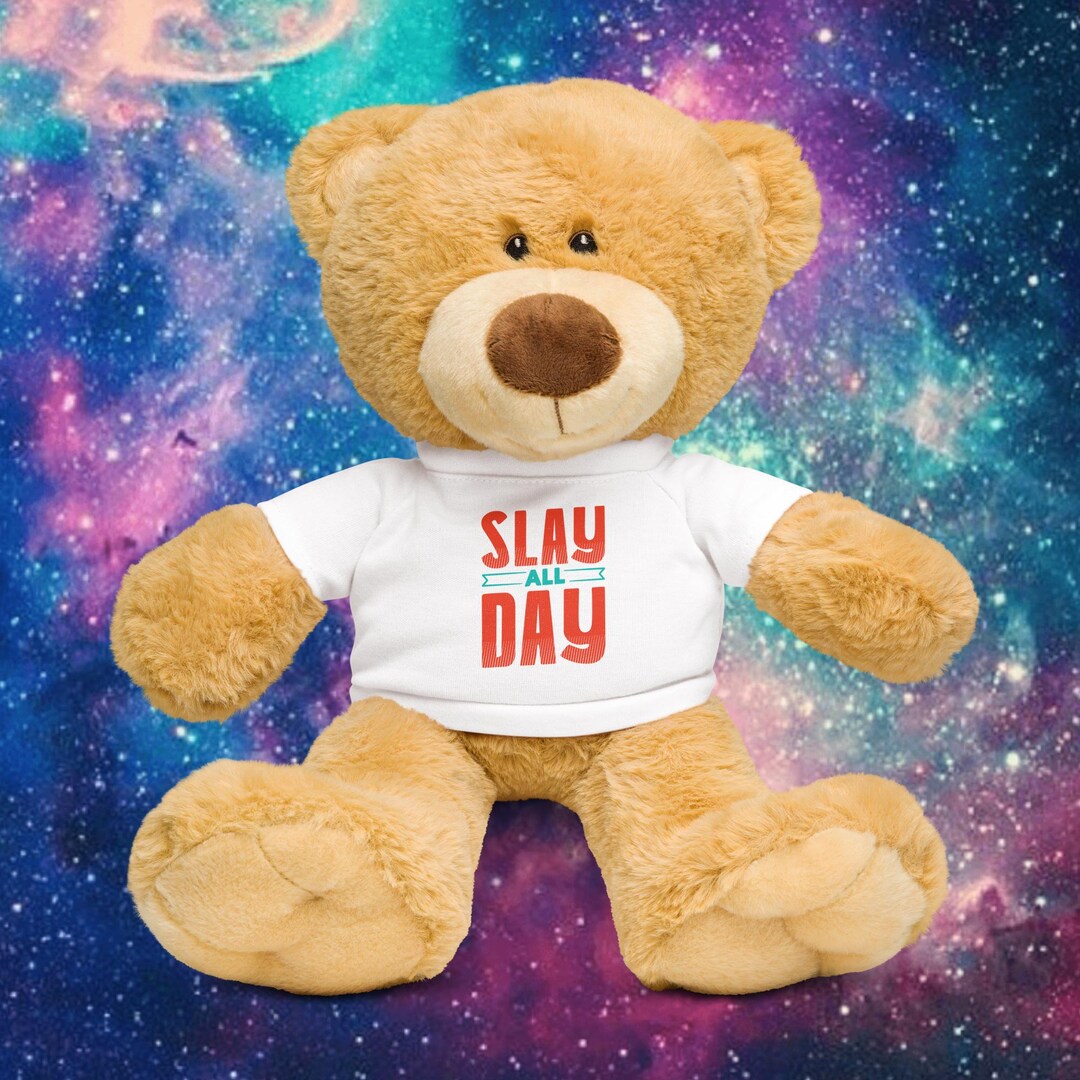 Slay the Day Motivational Teddy Bear - Etsy