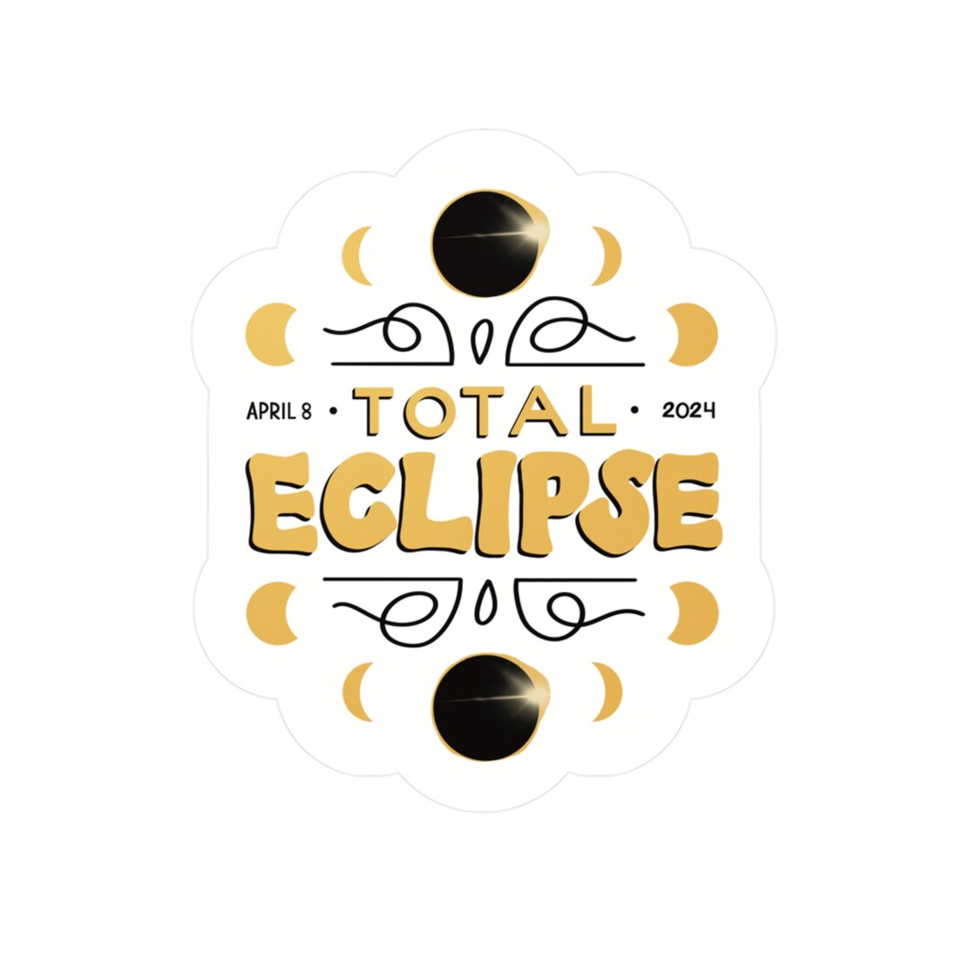 Total Eclipse Sticker for Kids Moon Decal for Boys Eclipse Stickers for ...