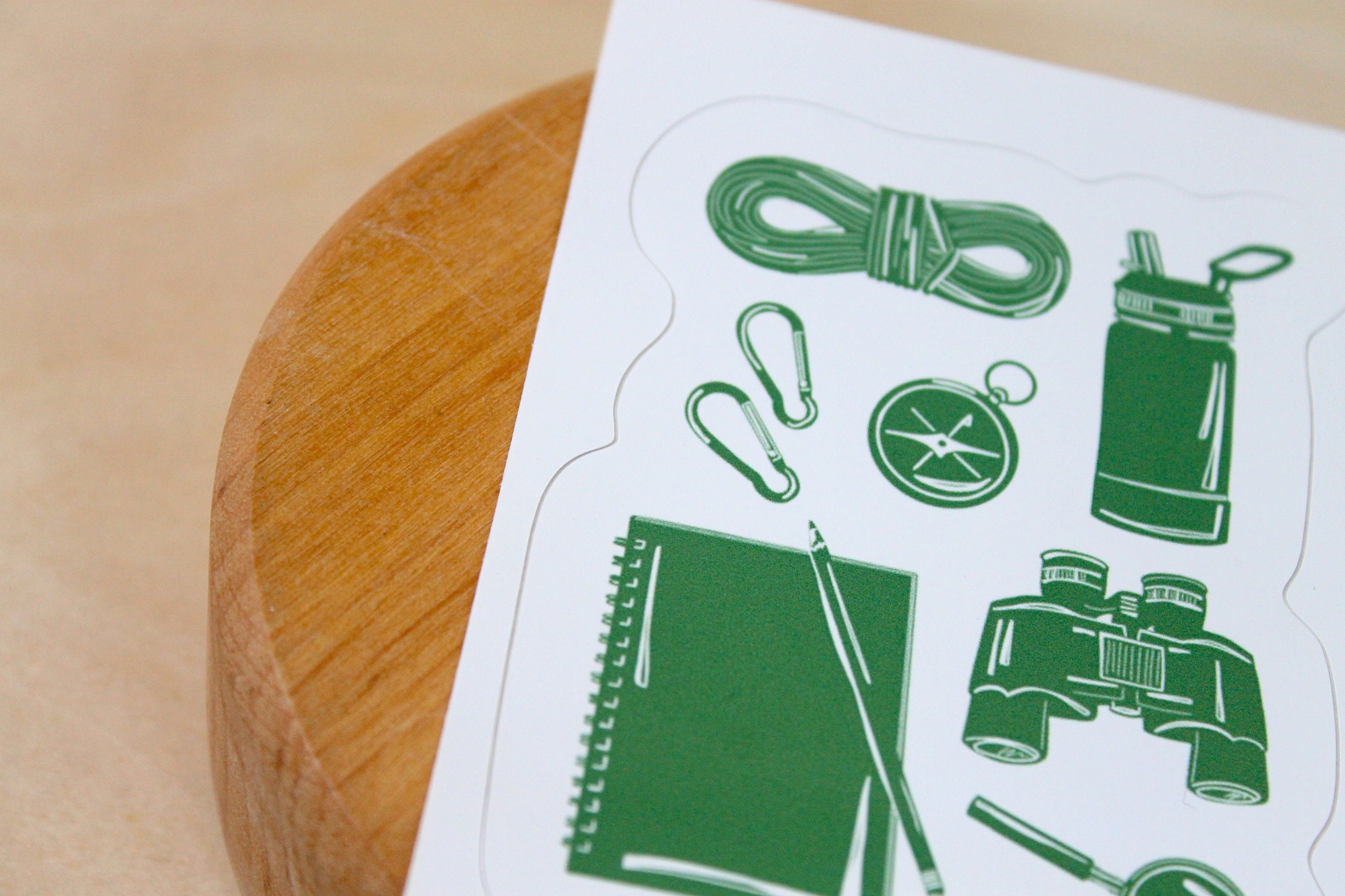 Hiking Gear Sticker for Boys, Forest School Decal for Girls, Adventure ...