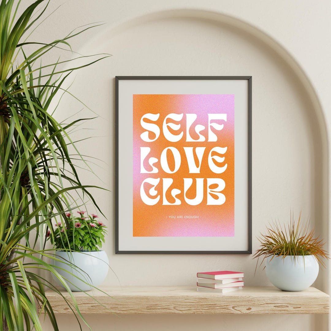 Self-love Poster Self Love Poster self Love Club Wall Poster Wall ...