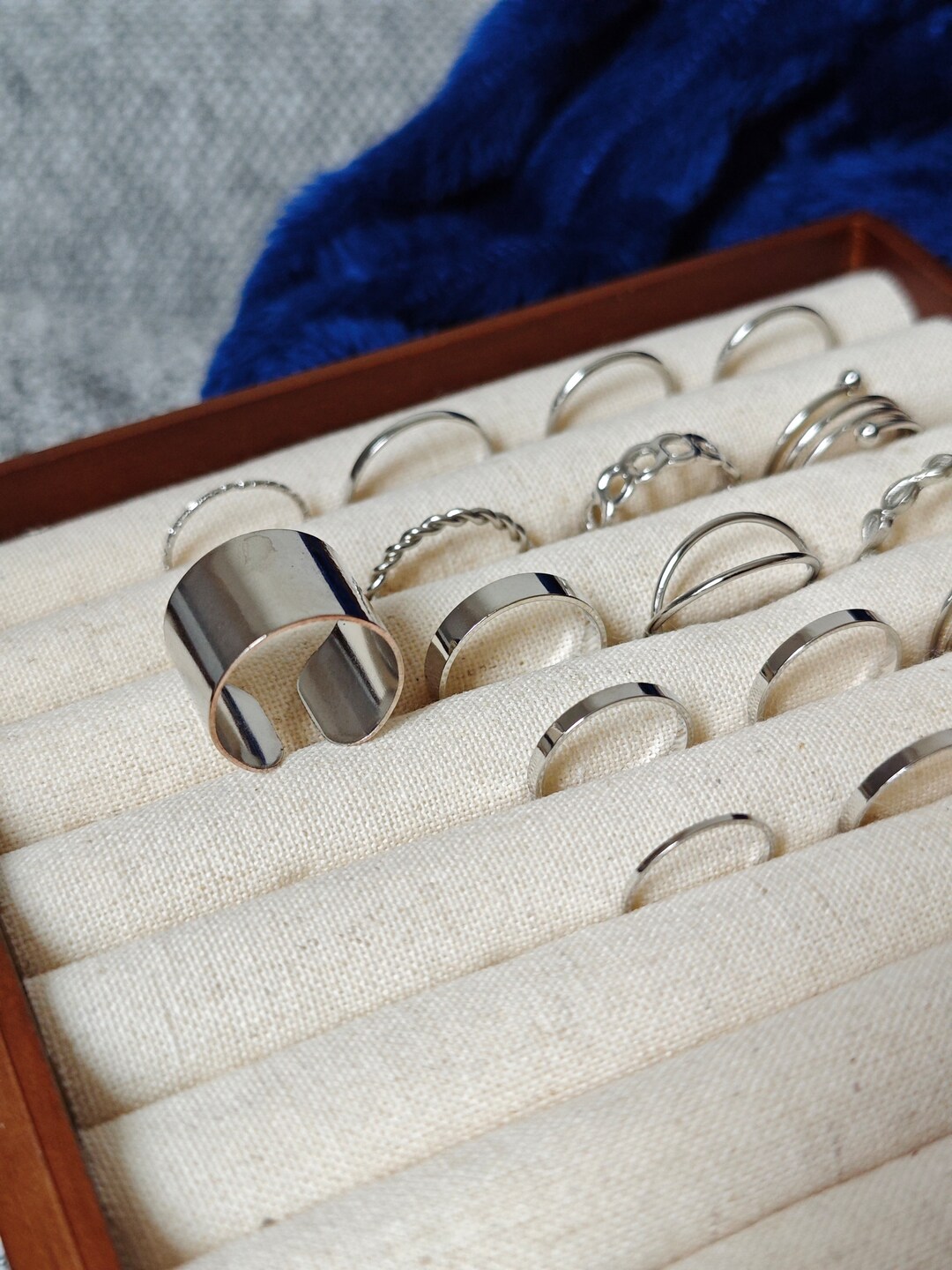 UK Seller! 17pcs Silver Set Rings, Gold Ring Set ,gift for Her Gold ...