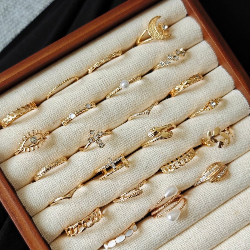 Gold Ring Set - Etsy