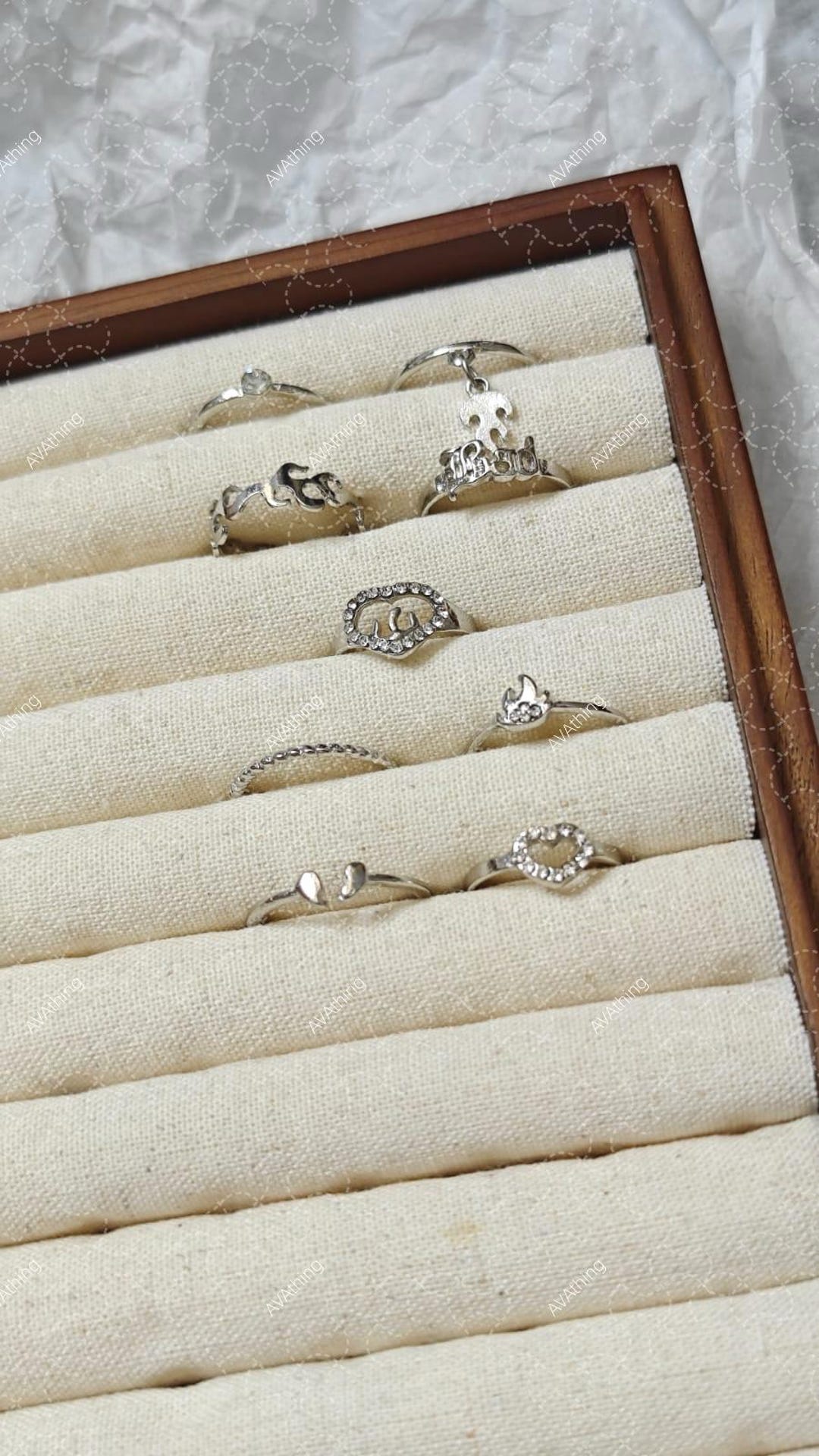 UK Seller! 9 Pcs Heart Wings Silver Set Rings, Gold Ring Set ,gift for ...