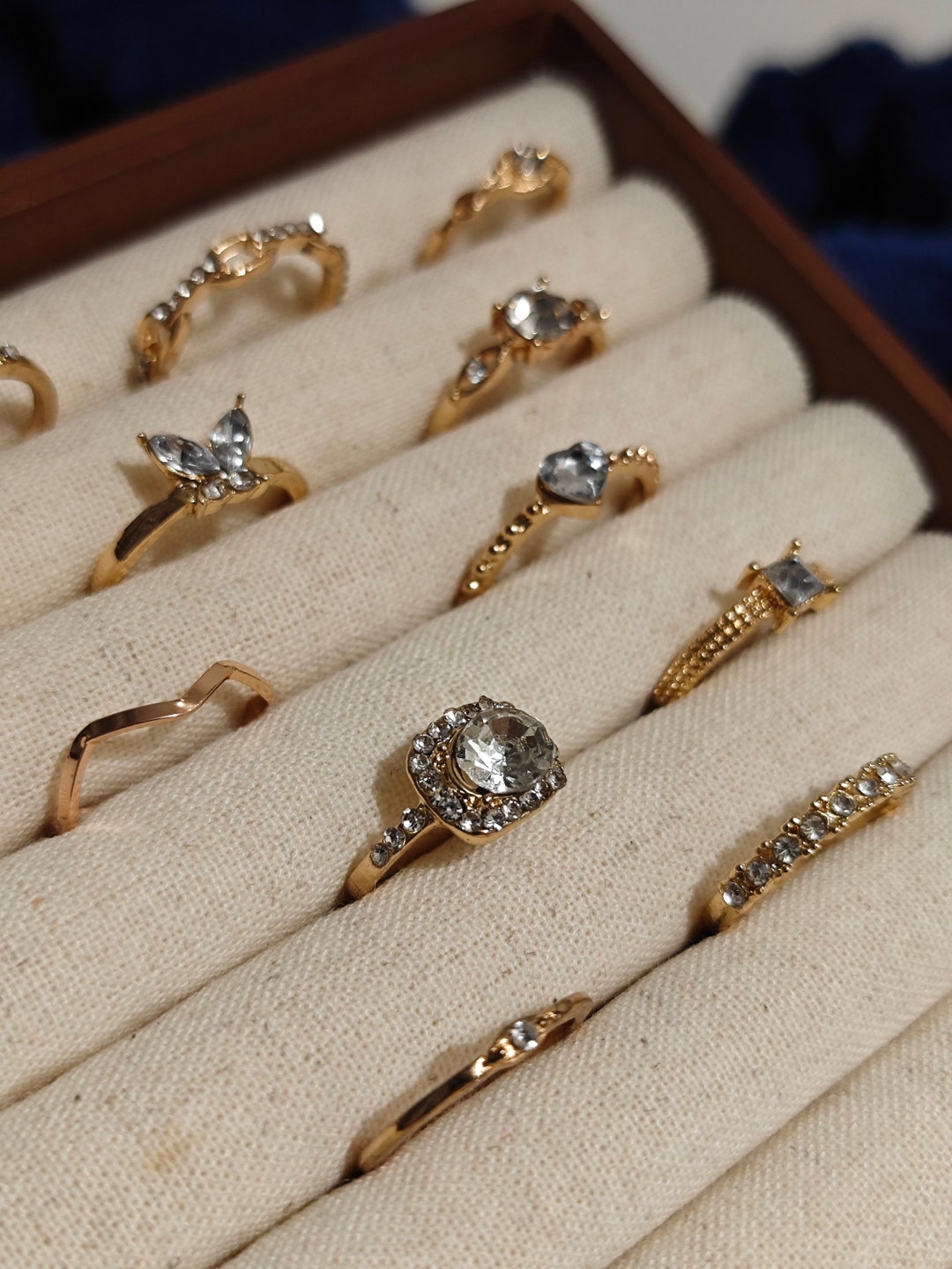 UK Seller! 11pcs Gold Set Rings, Gold Ring Set ,gift for Her Gold Midi ...