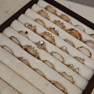 UK Seller! 28pcs Gold Colorful Ring Set Rings, Gold Ring Set ,gift for ...