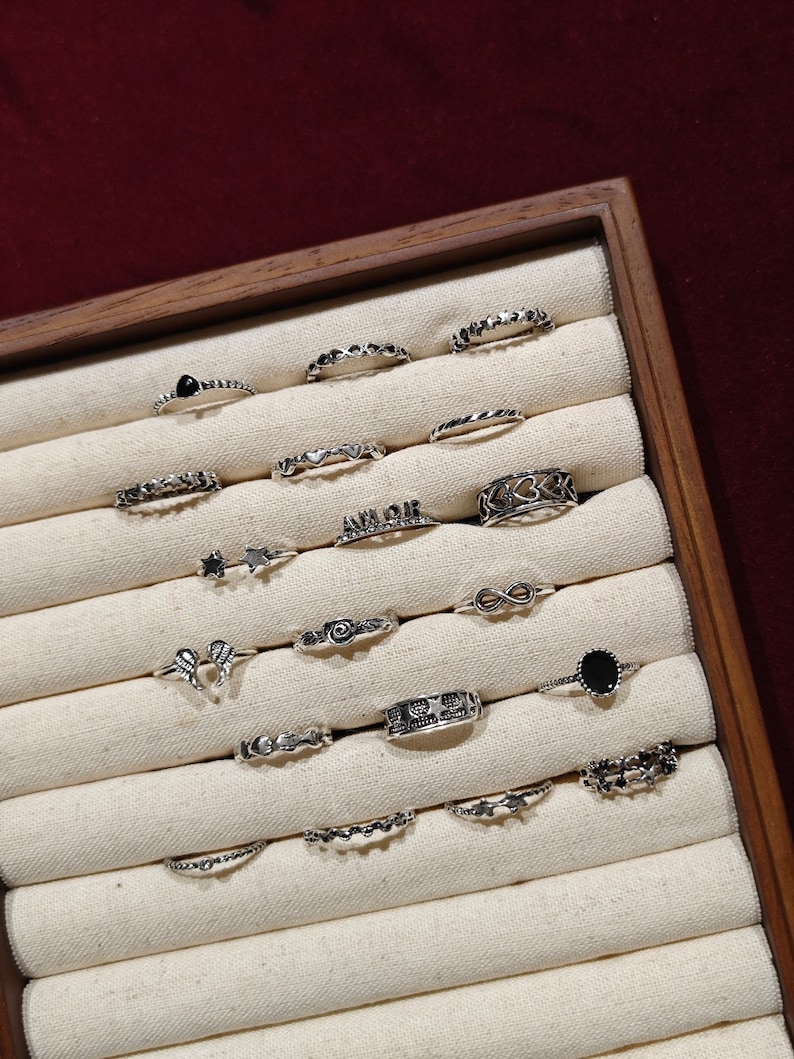 UK Seller! 20 Pcs Infinity Gold Black Set Rings, Gold Ring Set ,gift ...
