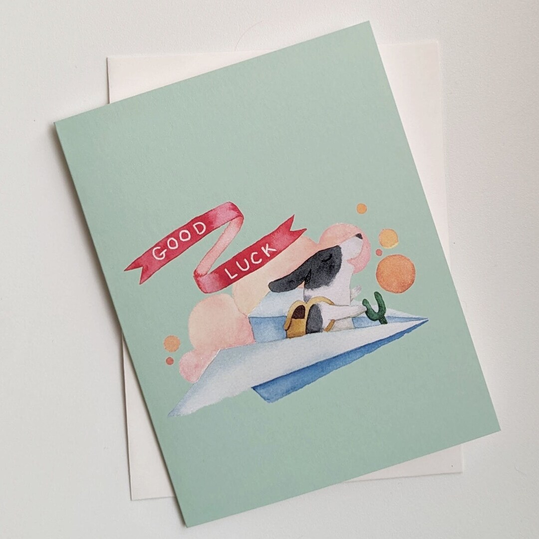Dog Good Luck Card Farewell Card Gifts for Dog Lovers, Pet Owners, Pet ...
