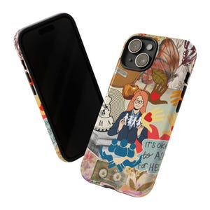 Therapist Collage Phone Case, Aesthetic Mental Health iPhone Cover ...