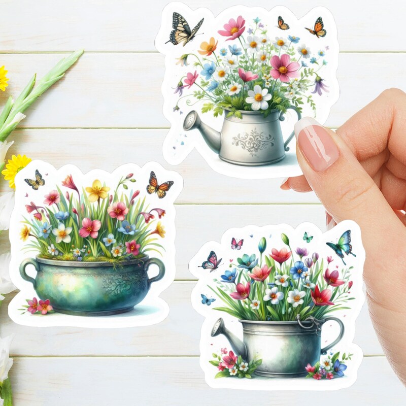 Clay Pot Decals - Etsy
