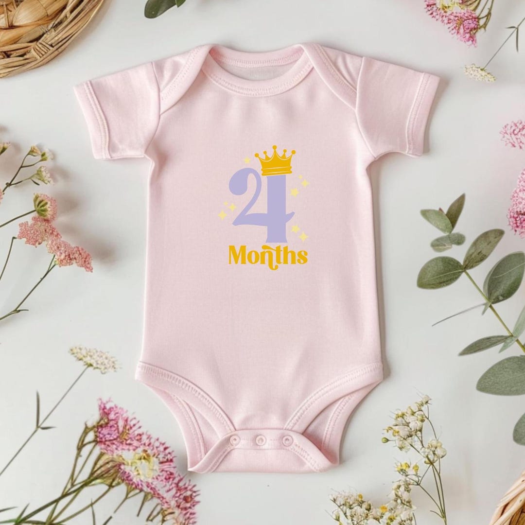 4 Month Baby Suit, Monthly Milestone Outfit, Newborn Photo Prop, Baby ...