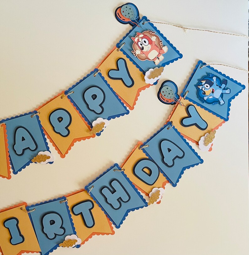 Custom Bluey Banner Bluey Banner Bluey Birthday Custom - Etsy