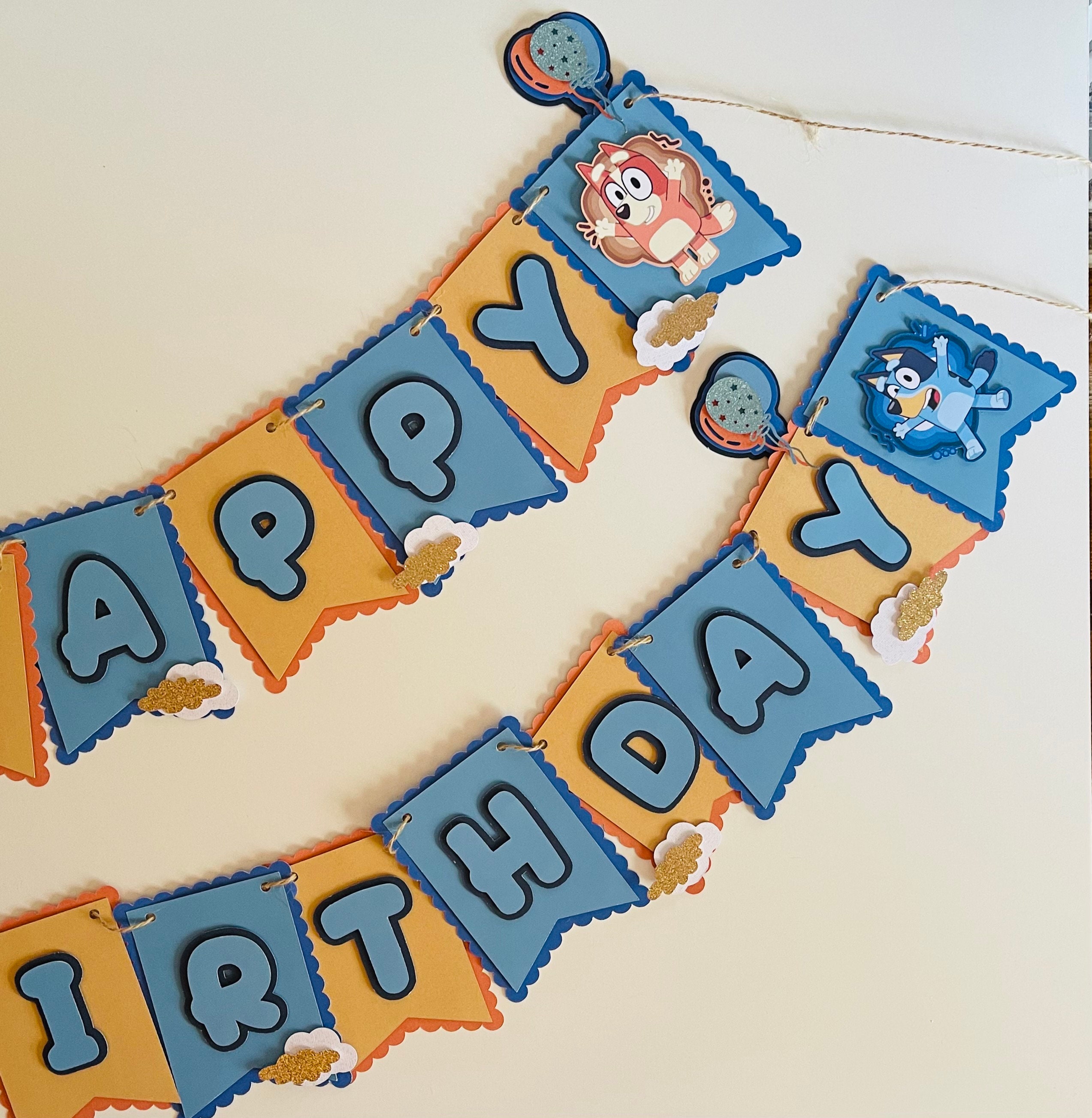 Custom Bluey Banner Bluey Banner Bluey Birthday Custom - Etsy
